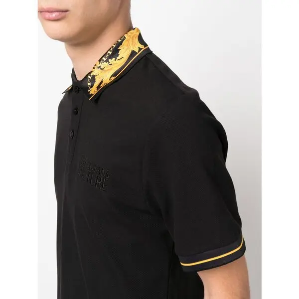 Versace Baroque-pattern Polo Shirt
