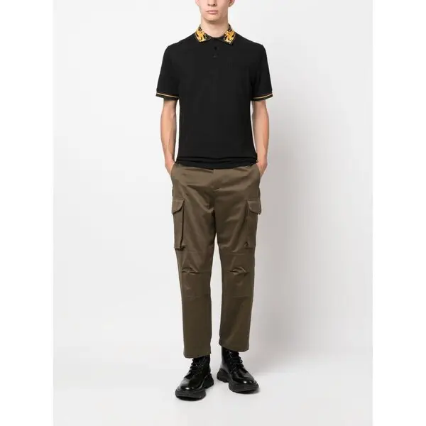 Versace Baroque-pattern Polo Shirt