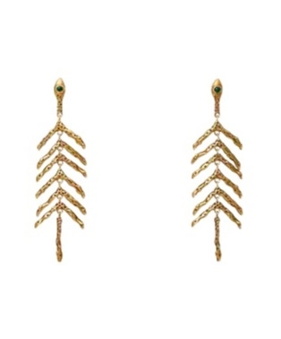 Chloé Minimalist Metal Earrings - Yellow