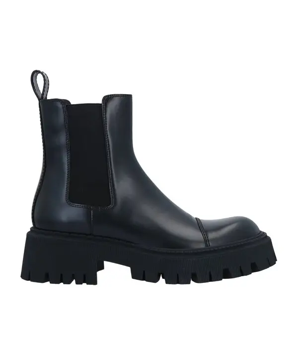 Balenciaga Fashionable Leather Chelsea Boots - Black