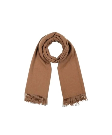 Max Mara Solid Color Fringed Scarf