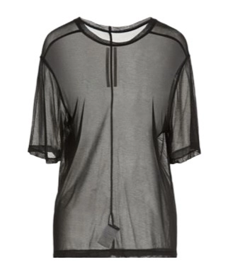 Rick Owens Semi-sheer Mesh Top - Gray