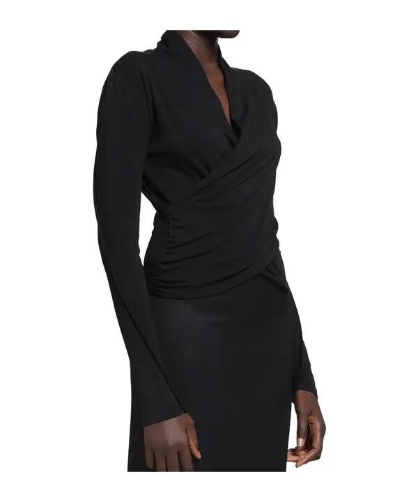 THOM KROM Ruched Wrap-style Jersey