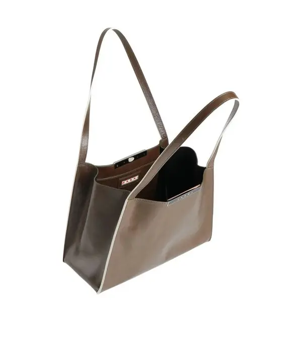 Marni Large Leather Tote Bag