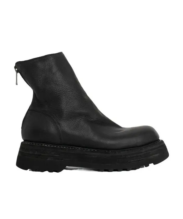 Guidi Zippered Calf Leather Boots - Black