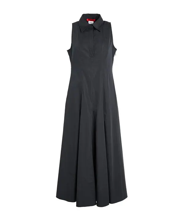 MAXCO. Max&co. Sleeveless Poplin Shirt Dress With Pleated Hem