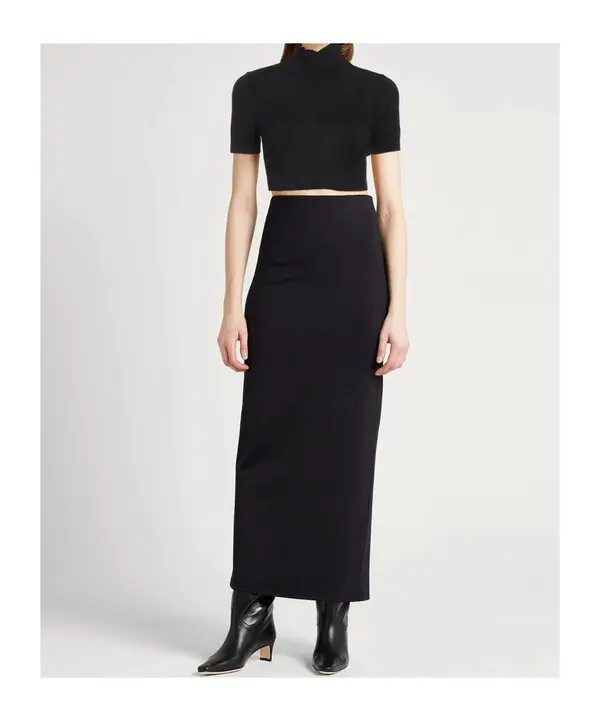 Max Mara Short Sleeve Turtleneck Top