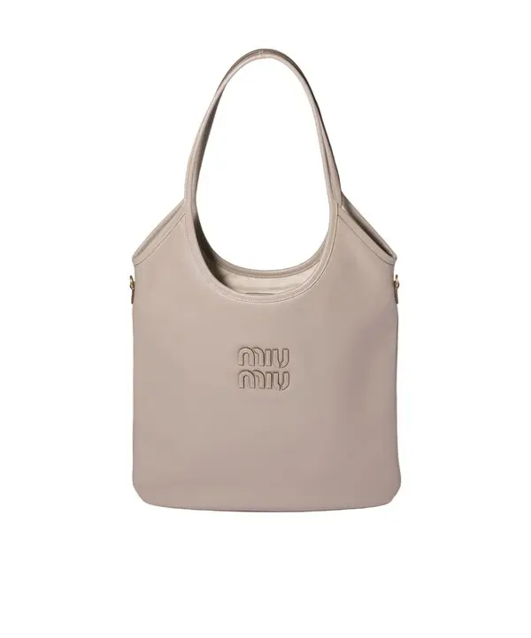 Miu Miu Leather Tote Bag - Float Stone