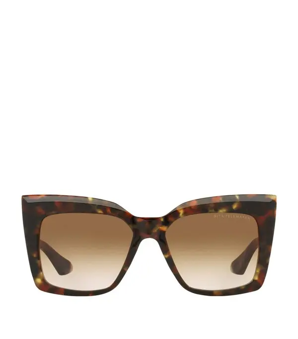 Dita Telemaker Cat Eye Sunglasses - Brown