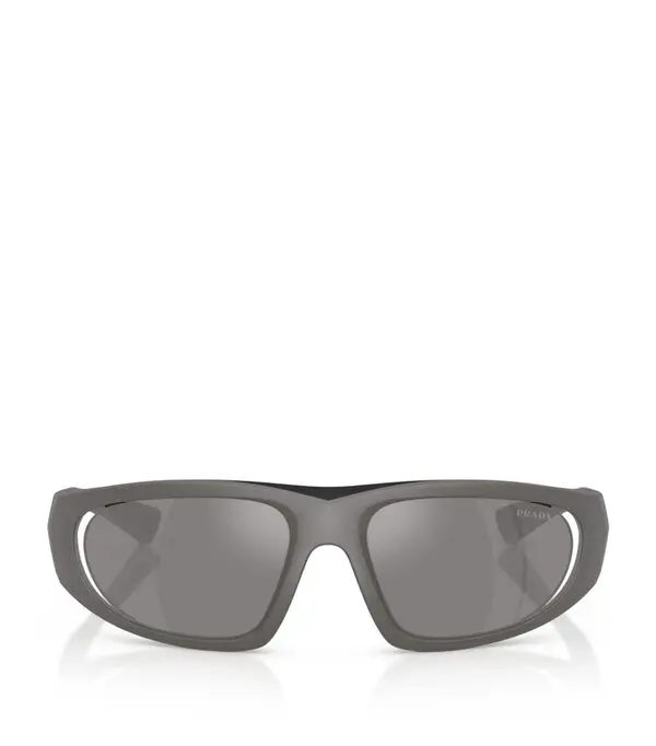 Prada Irregular Frame Sunglasses - Grey