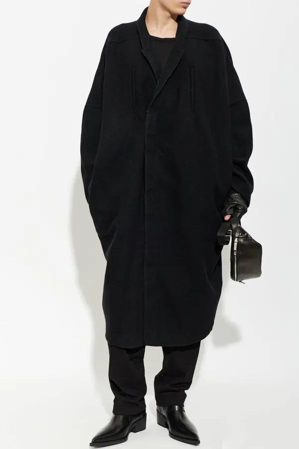 Rick Owens Leather Ankle Boots ‘pointed Sliver