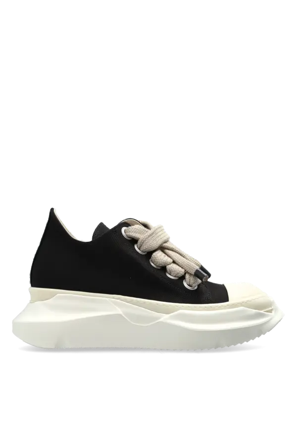Rick Owens Jumbolace Abstract Low Sneaks - Black