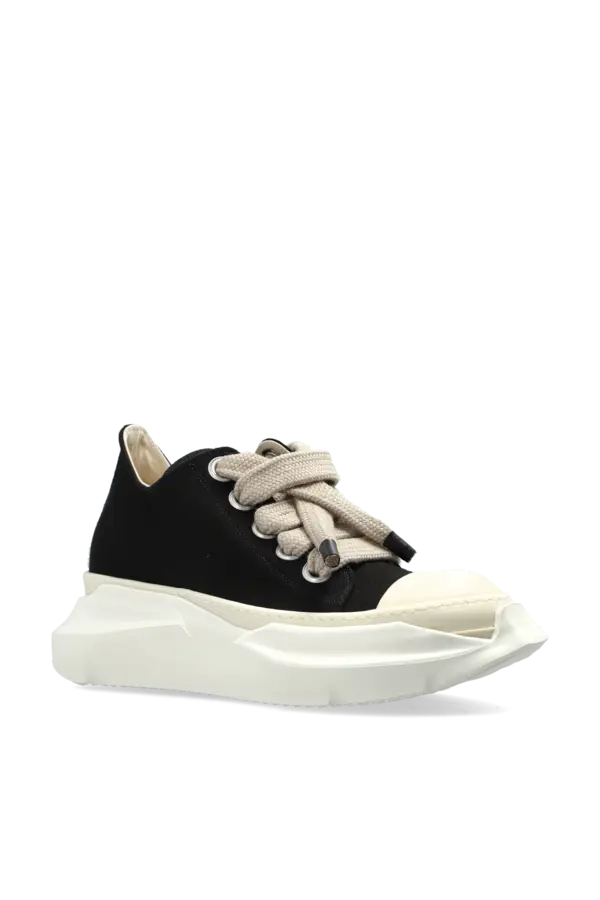 Rick Owens Jumbolace Abstract Low Sneaks - Black