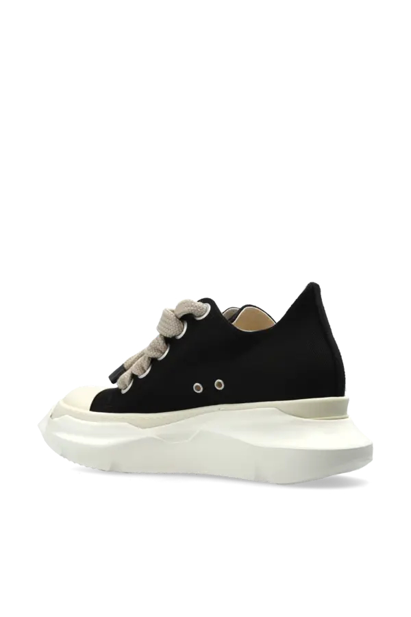Rick Owens Jumbolace Abstract Low Sneaks - Black