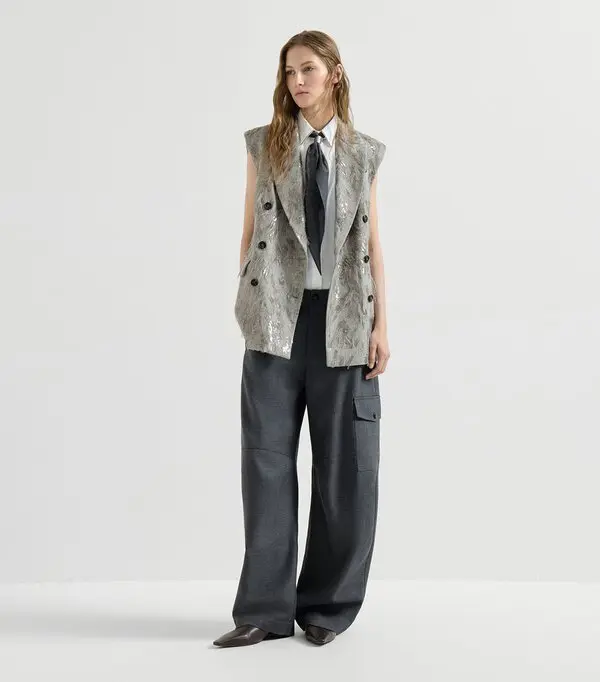 Brunello Cucinelli Stretch-cotton Poplin Sleeveless Shirt