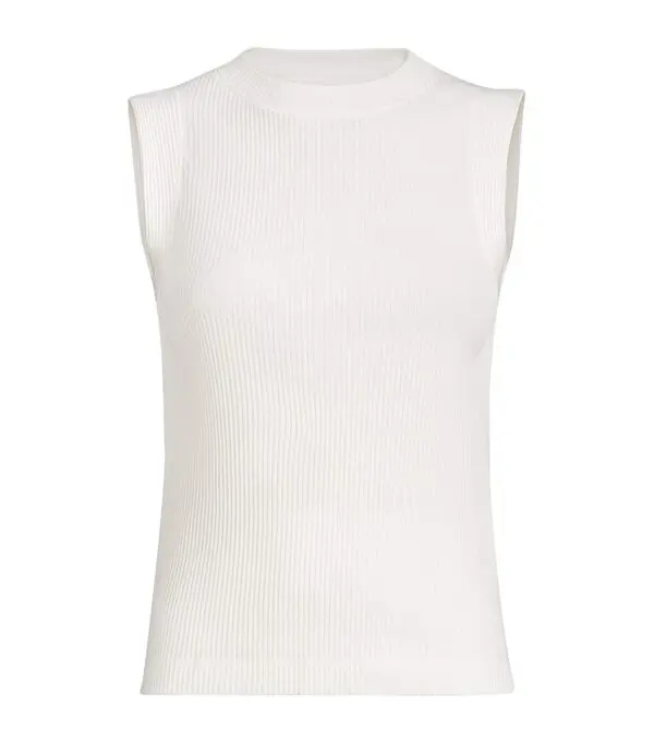 Brunello Cucinelli Cotton Ribbed Tank Top - Beige