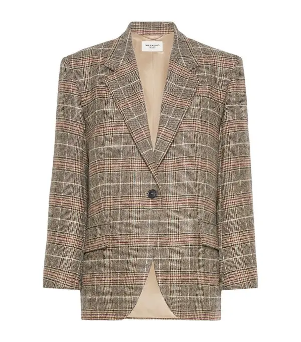 Max Mara Virgin Wool-blend Blazer - Beige