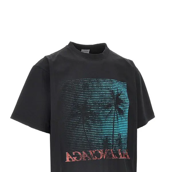 Balenciaga Front Print Overized T-hirt