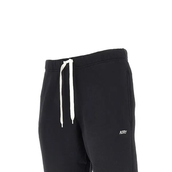 AUTRY Logo Embroidery Weatpant - Black