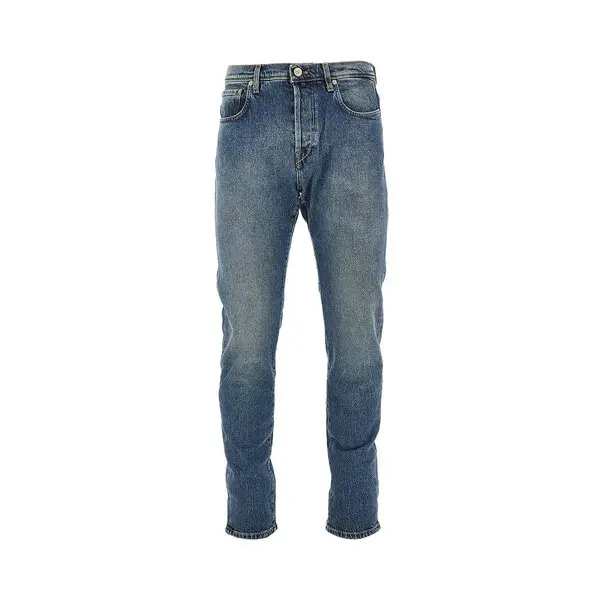 Incotex Stretch Denim Tapered Fit Jeans - Blue