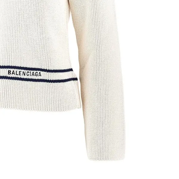 Balenciaga Cotton Sweater - Beige