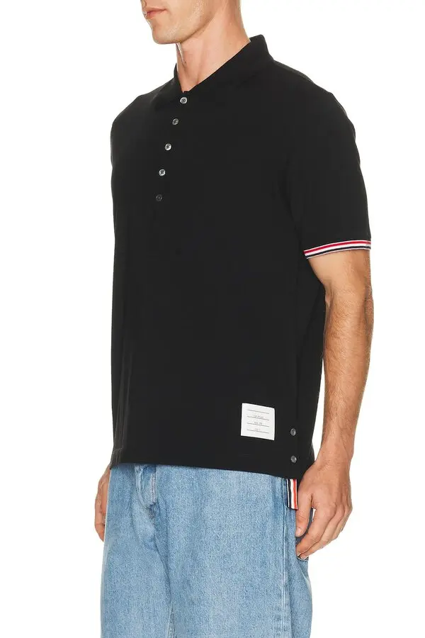 Thom Browne Short Sleeve Jersey Polo