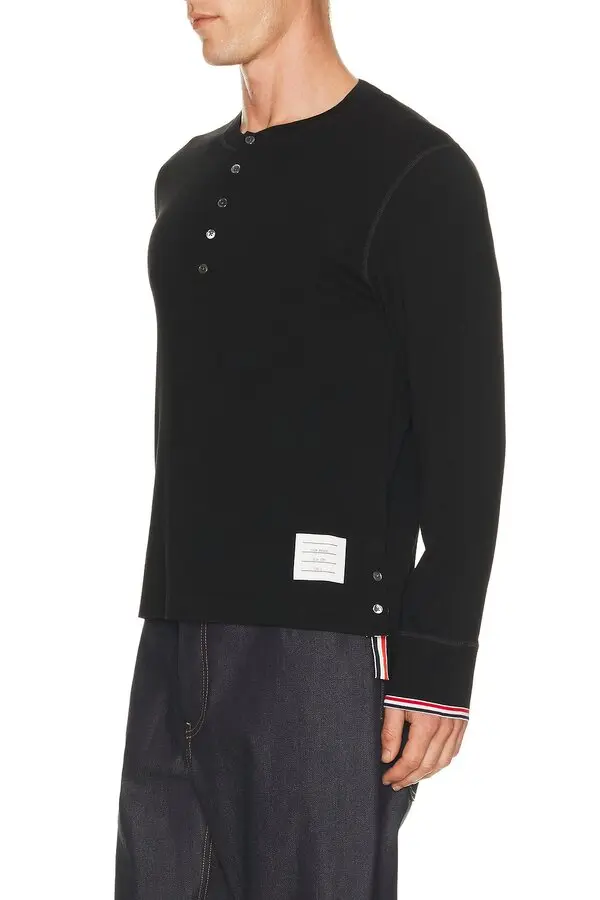 Thom Browne Long Sleeve Jersey Henley