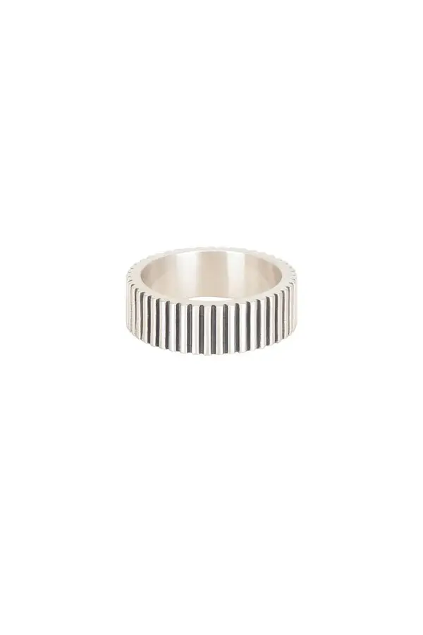 SERGE DENIMES Ridge Band Ring - Silver