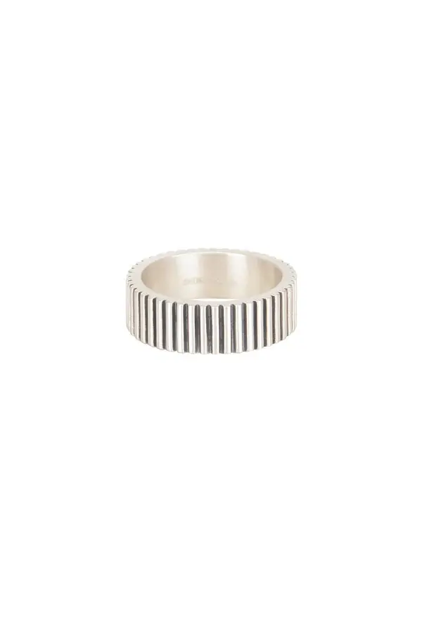 SERGE DENIMES Ridge Band Ring - Silver