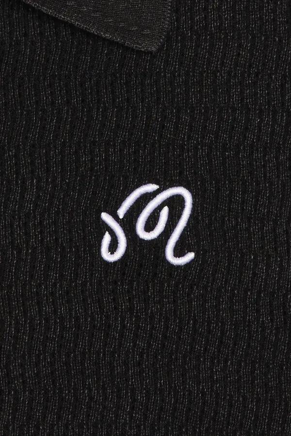 MALBON Brickwork Polo - Black