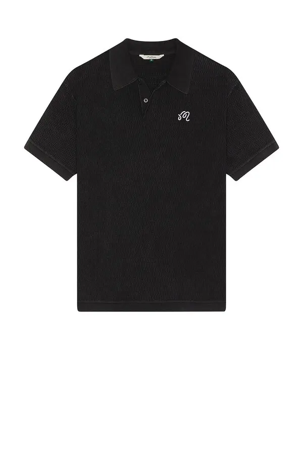 MALBON Brickwork Polo - Black