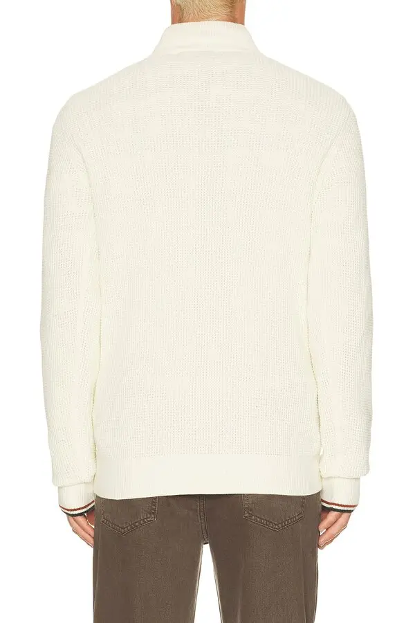 Fred Perry Waffle Stitch Half Zip Jumper