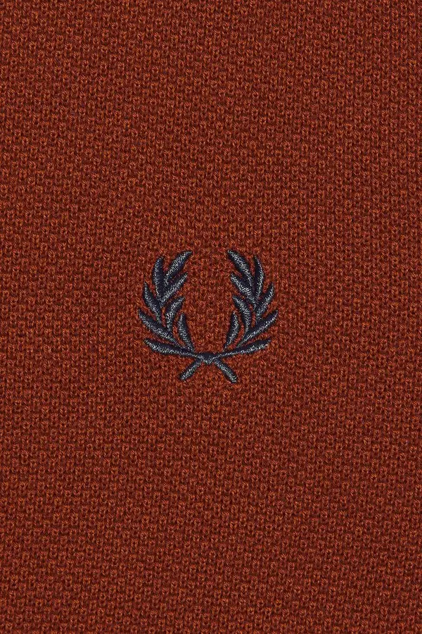 Fred Perry Pique Stitch Jumper - Brandy