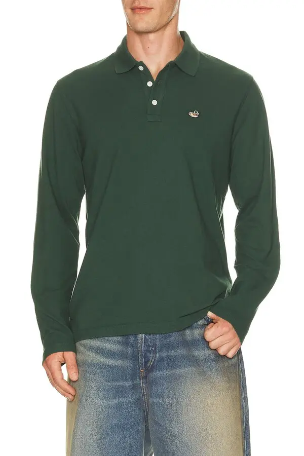 EDMMOND STUDIOS Duck Polo Long Sleeve Shirt
