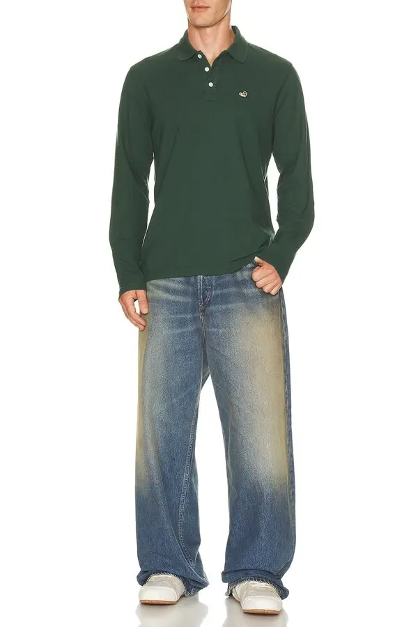 EDMMOND STUDIOS Duck Polo Long Sleeve Shirt