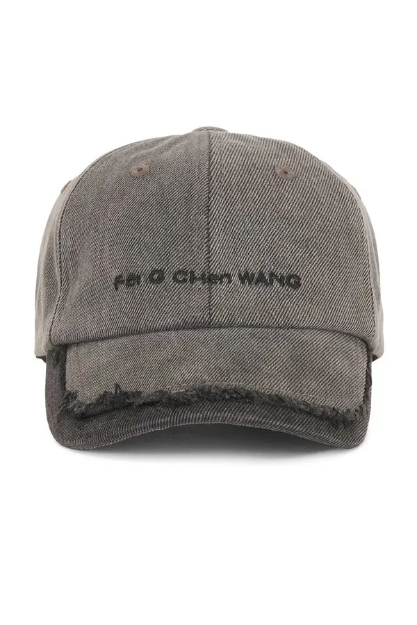 FENG CHEN WANG Denim Baseball Cap - Grey
