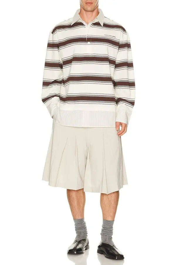 FENG CHEN WANG Irregular Pleats Shorts