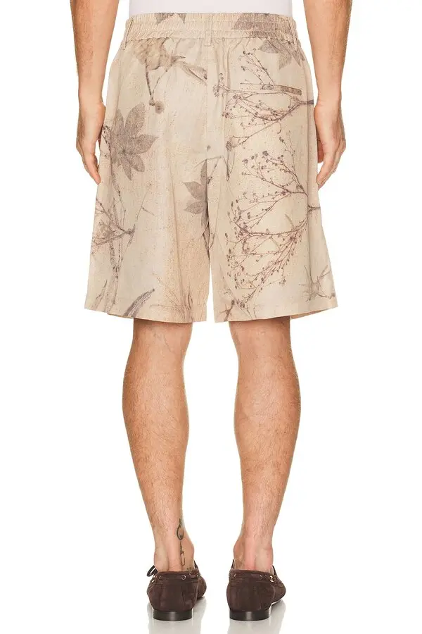 FENG CHEN WANG Printed Plant Dye Shorts