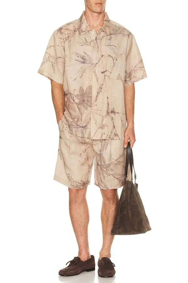 FENG CHEN WANG Printed Plant Dye Shorts