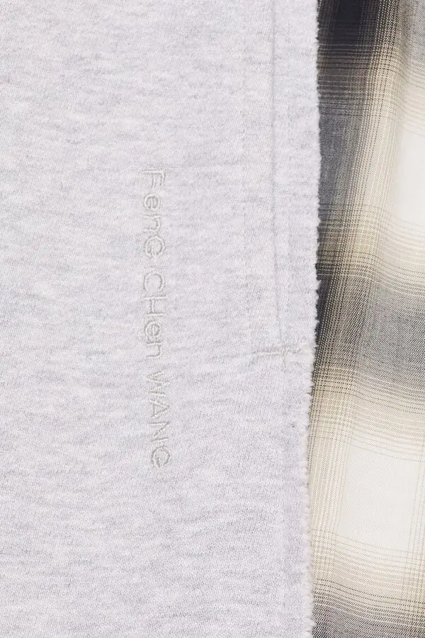 FENG CHEN WANG Patched Panel Jersey Trousers