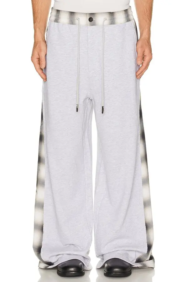 FENG CHEN WANG Patched Panel Jersey Trousers