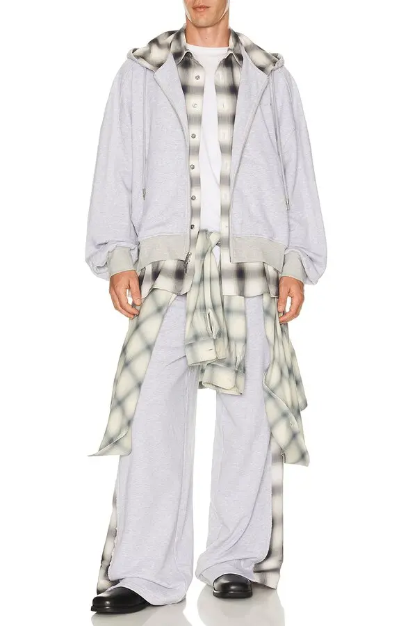 FENG CHEN WANG Paneled Jersey Trousers