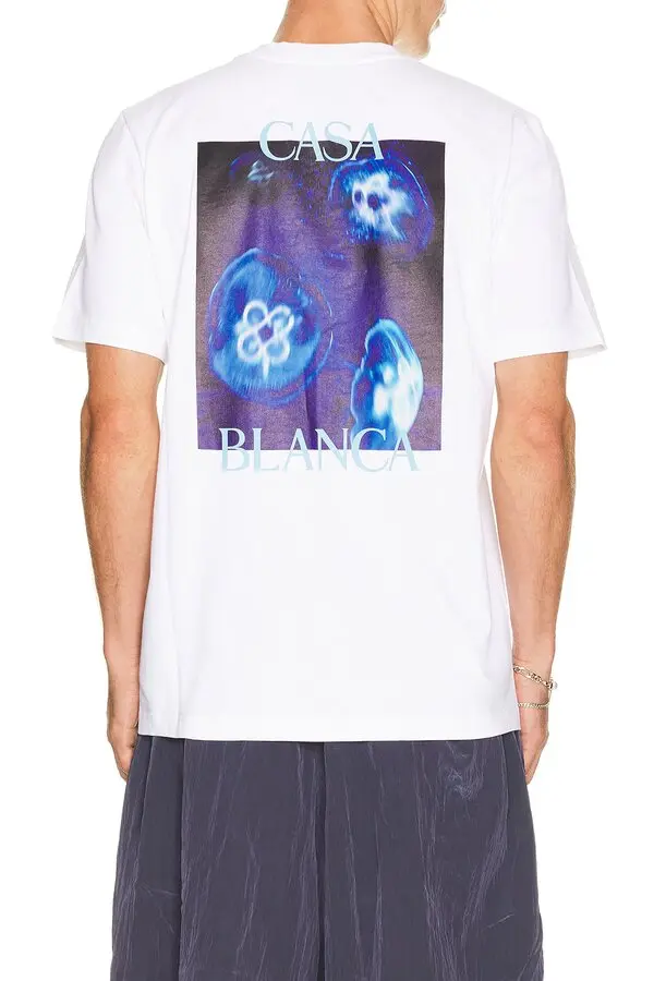 Casablanca Meduse Sportif Printed Classic Tee Shirt