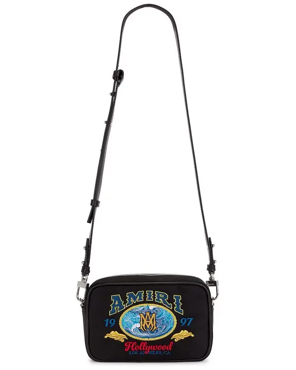 Amiri Embroidered Logo Camera Case