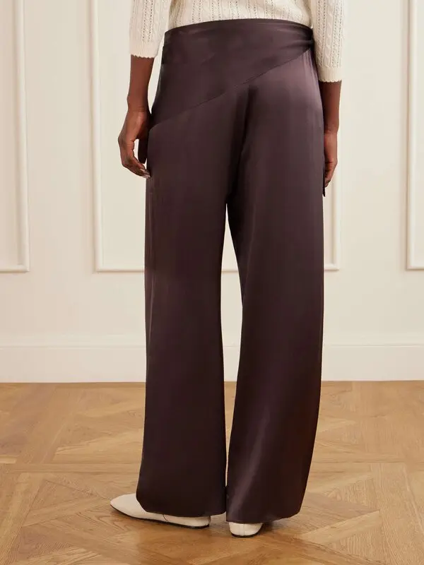 DÔEN Lavona Scarf-detailed Silk Pants