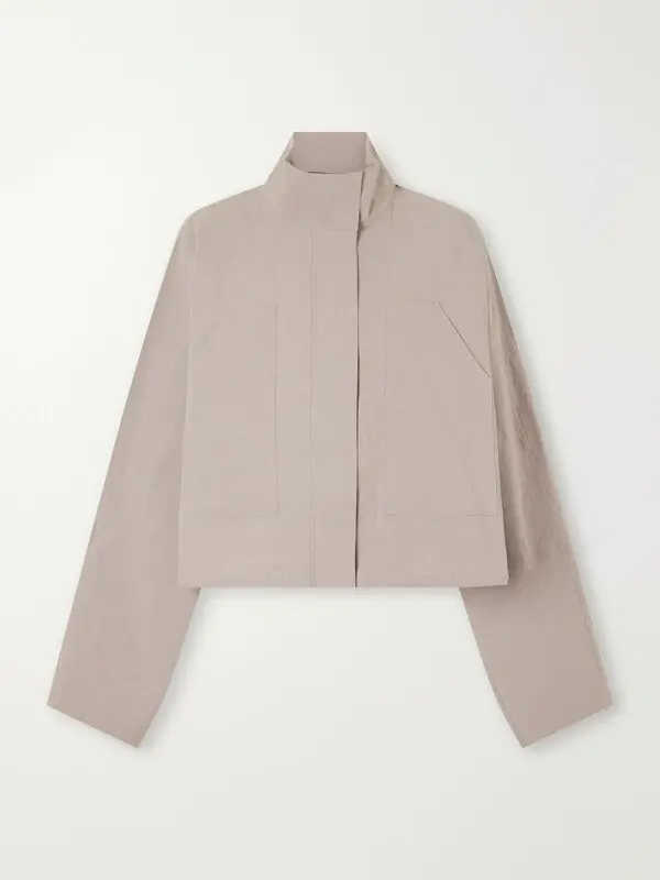 ST. AGNI Organic Stretch-cotton Jacket - Neutrals