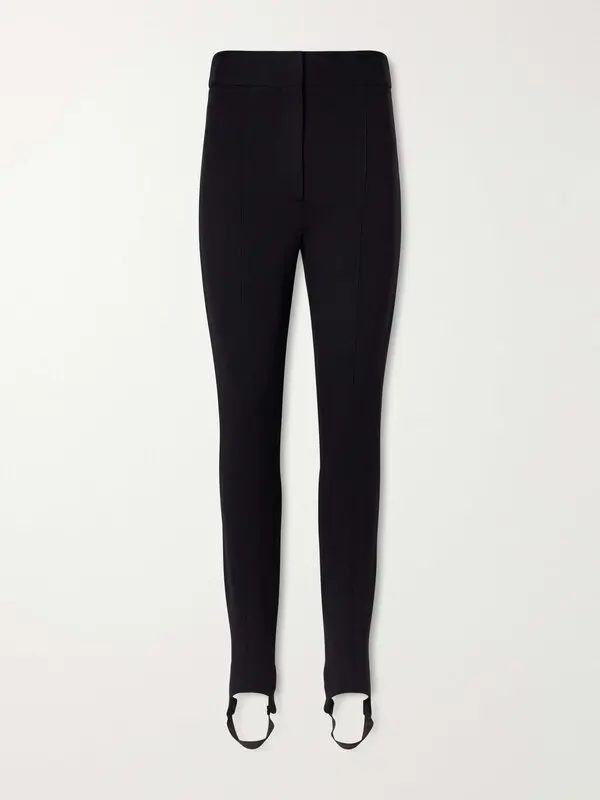 Veronica Beard Landren Ecovero Ponte Slim-leg Stirrup Pants - Black