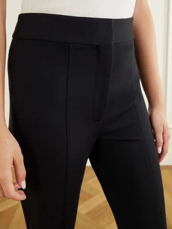 Veronica Beard Landren Ecovero Ponte Slim-leg Stirrup Pants
