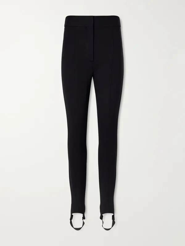 Veronica Beard Landren Ecovero Ponte Slim-leg Stirrup Pants - Black