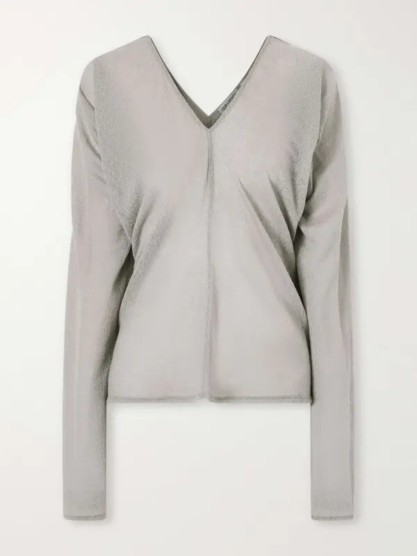 Our Legacy Cheer Wool-blend Blouse - Beige